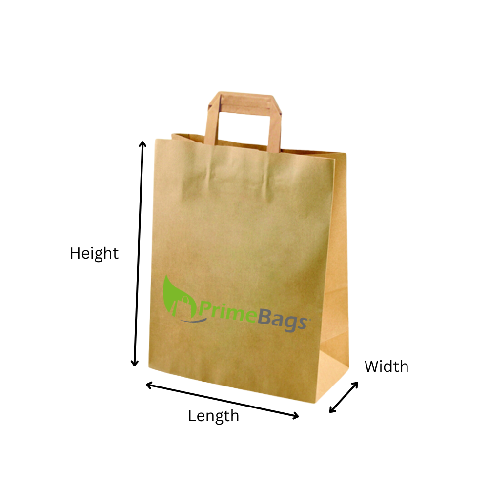 Made to Order Paper Shopping Bags with Flat Handles [] - - It's Free ...